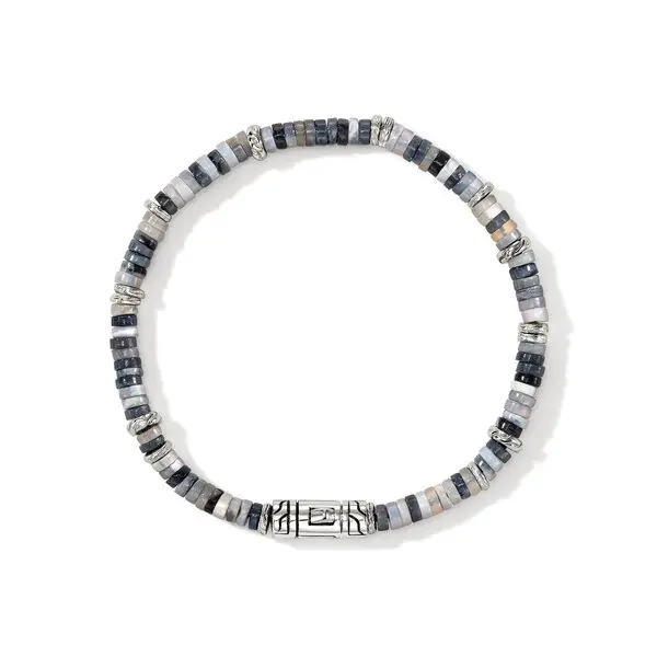 John Hardy Heishi Bead Bracelet - Sterling Silver