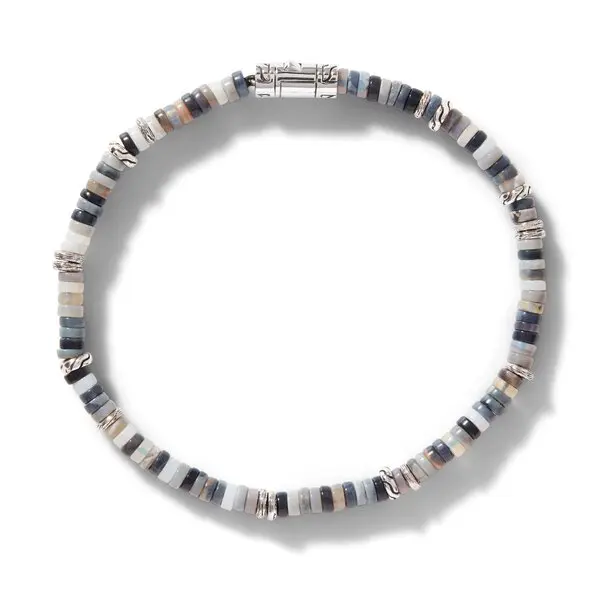 John Hardy Heishi Bead Bracelet - Sterling Silver