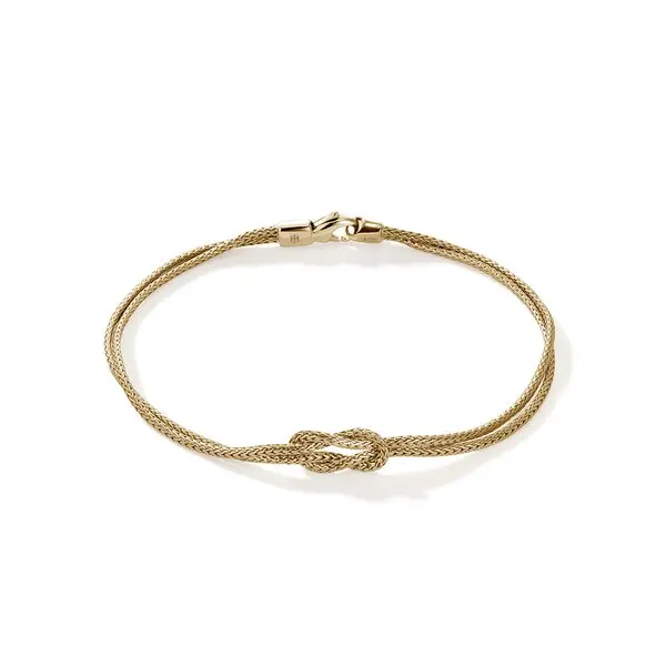 John Hardy Love Knot Bracelet 3.6mm - Gold