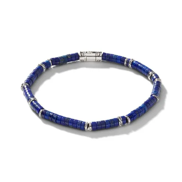 John Hardy Heishi Beaded Bracelet - Sterling Silver