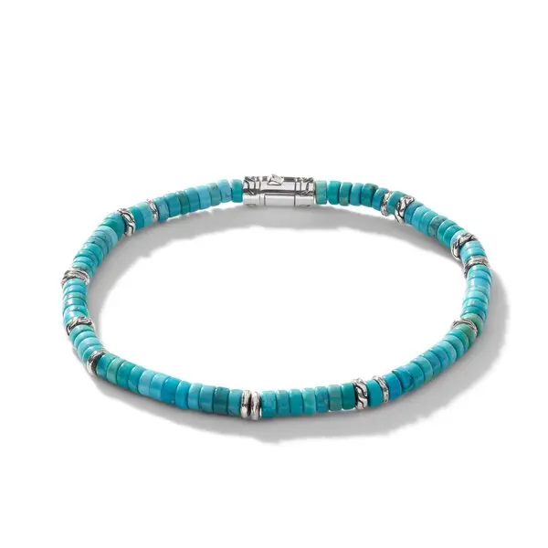 John Hardy Heishi Beaded Bracelet - Sterling Silver
