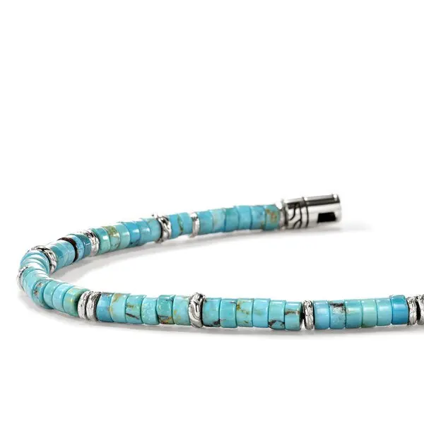 John Hardy Heishi Bracelet With Turquoise