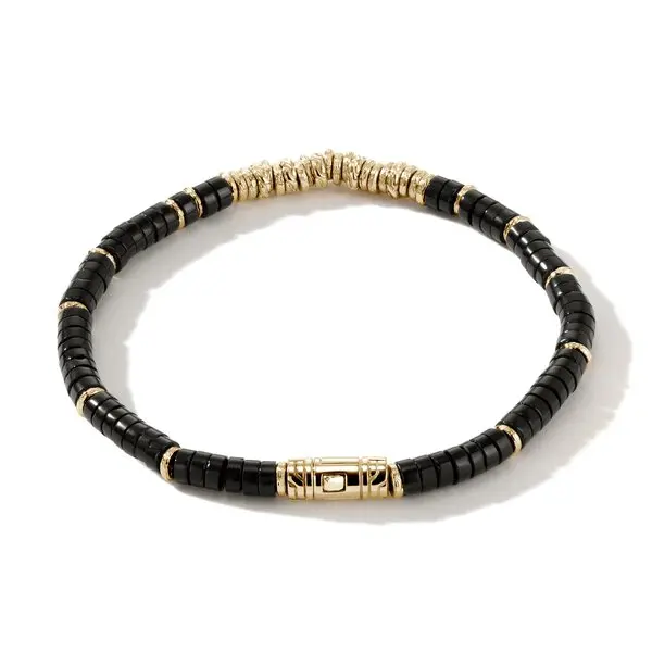 John Hardy Heishi Bracelet With Hardstones