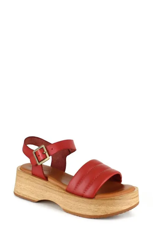 CANDIE'S Elisa Platform Sandal - Burnt Orange