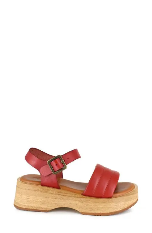 CANDIE'S Elisa Platform Sandal - Burnt Orange