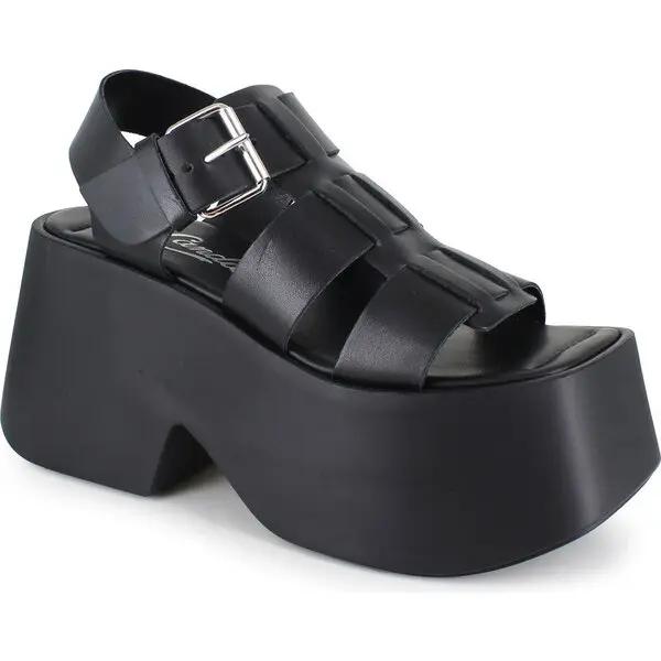 CANDIE'S Laura Platform Sandals - Black