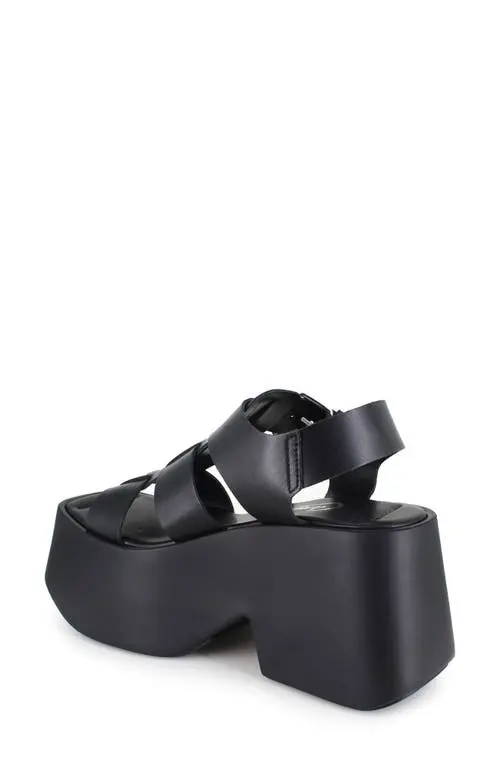 CANDIE'S Laura Platform Sandals - Black
