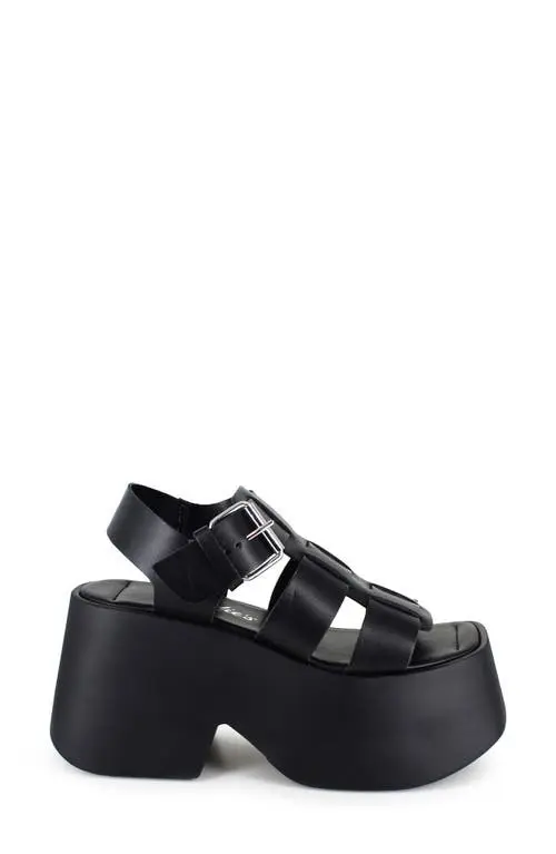 CANDIE'S Laura Platform Sandals - Black