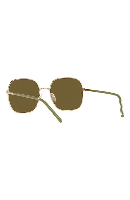 Prada 58mm Round Frame Blue Light Blocking Glasses