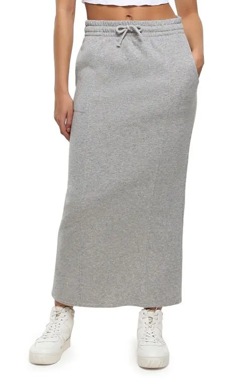 RIVER ISLAND Marl Sweat Midi Skirt