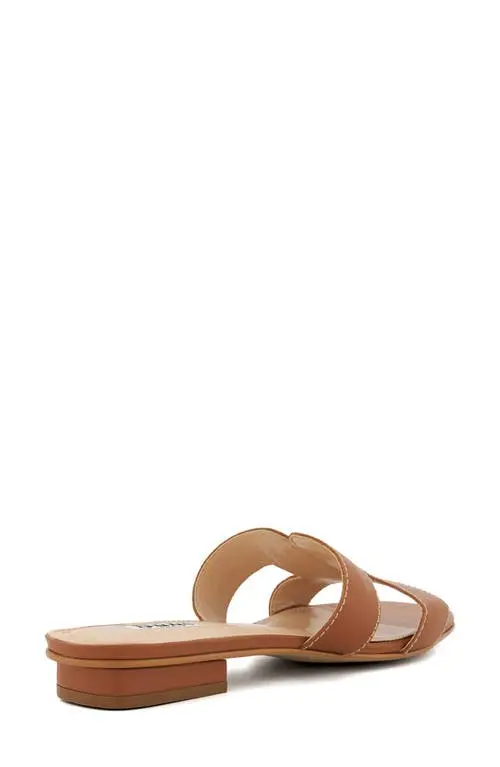 Dune London Loupe Slide Sandal - Tan