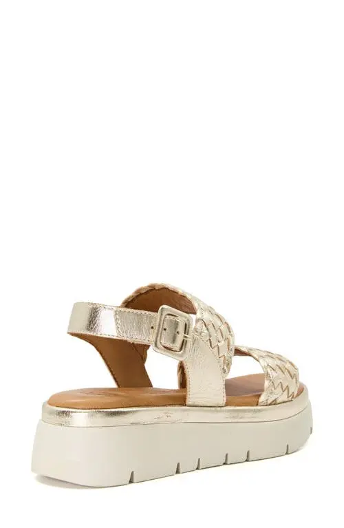 Dune London Lorris Platform Sandals - Gold