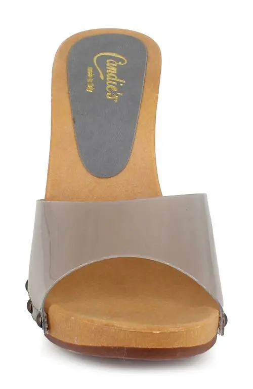 CANDIE'S Paxe Slide Sandal - Smoke