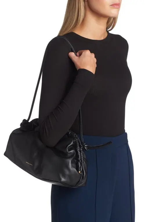 MANSUR GAVRIEL Small Cloud Clutch - Black/flamma