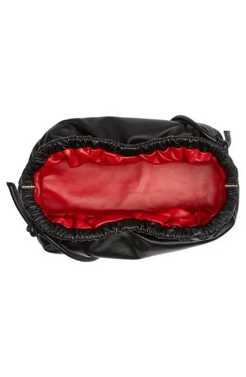 MANSUR GAVRIEL Small Cloud Clutch - Black/flamma