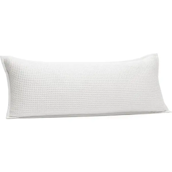 BOLL & BRANCH Organic Cotton Waffle Accent Pillow Cover - White