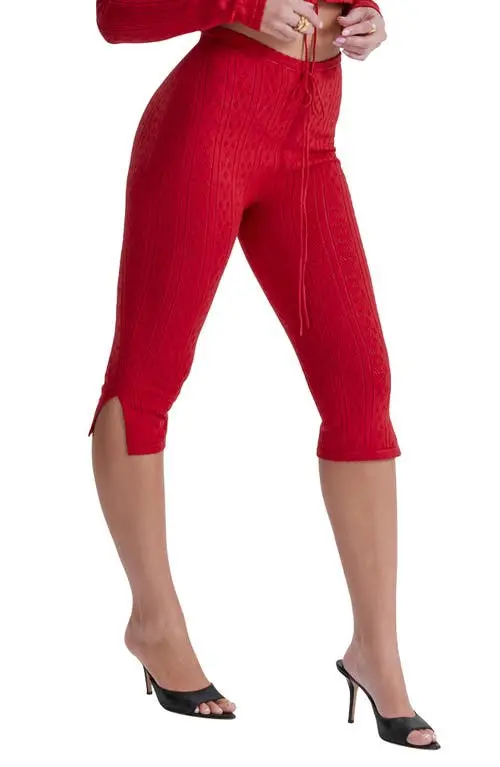 House Of Cb Abigail Pointelle Capri Pants