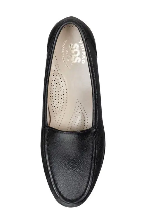 SAS Simplify Nubuck Leather Loafer - Black