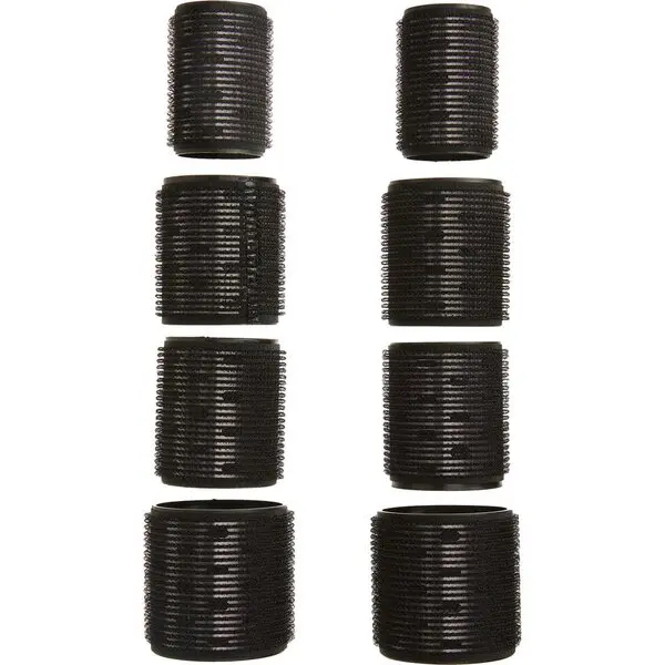 KITSCH Assorted 8-pack Ceramic Thermal Hair Rollers - Black