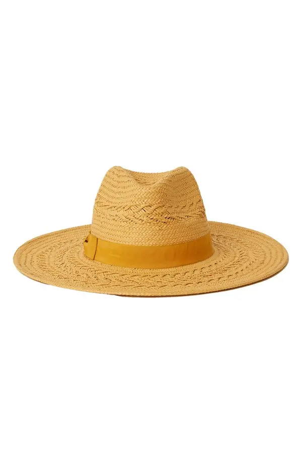 Btb Los Angeles Juniper Band Straw Hat In Honey - 60% Off  display picture 1