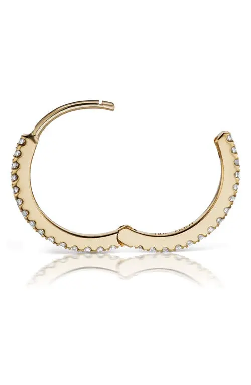 MARIA TASH Diamond Eternity Hoop Earring - Yellow Gold