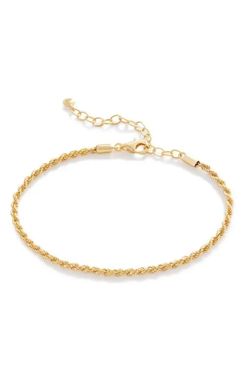Monica Vinader Gold-plated Rope Chain Bracelet - 18ct Gold Vermeil/ Ss