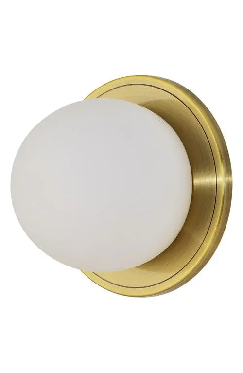 RENWIL Round Wall Sconces - Hugo Antique Brushed Brass