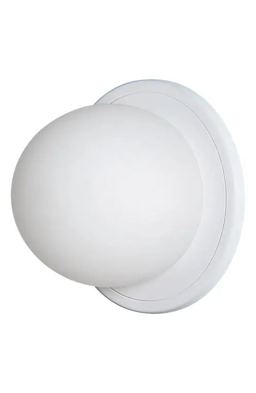 RENWIL Round Wall Sconces - Raquel White
