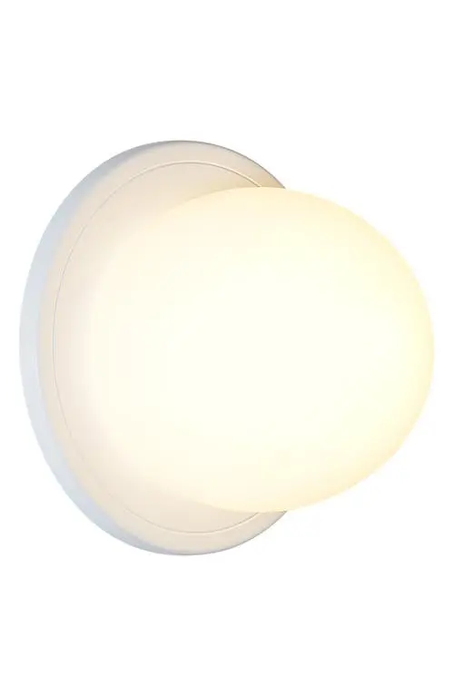 RENWIL Round Wall Sconces - Raquel White