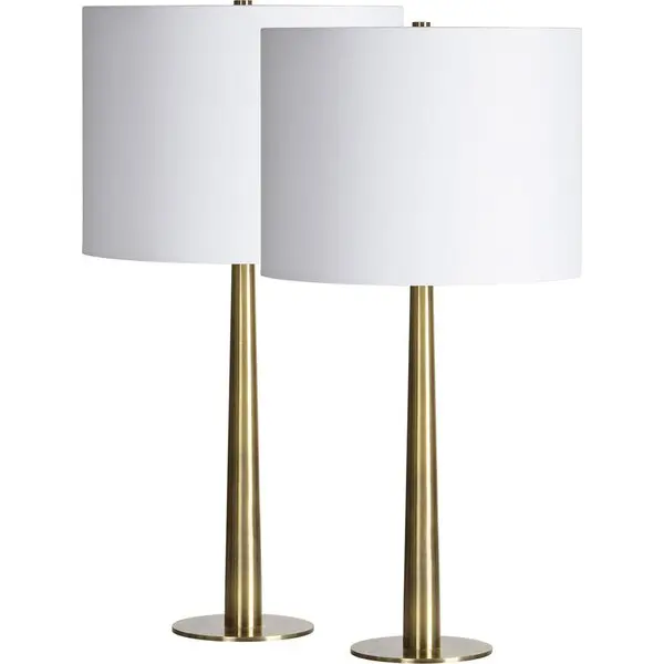 RENWIL Sarai Set Of 2 Table Lamps - Antique Brushed Brass