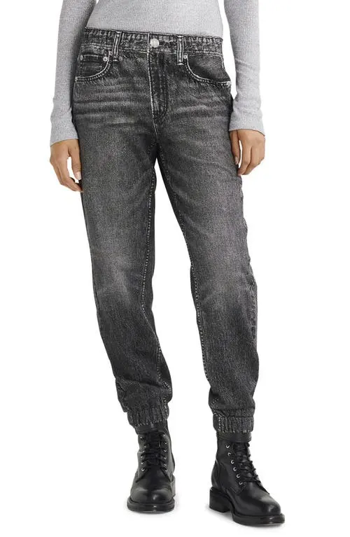 Rag & Bone Cotton Terry Jogger Sweatpants - Black Magic