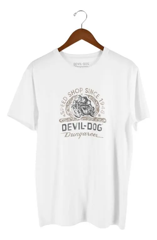 DEVIL-DOG DUNGAREES Speed Shop Graphic T-shirt