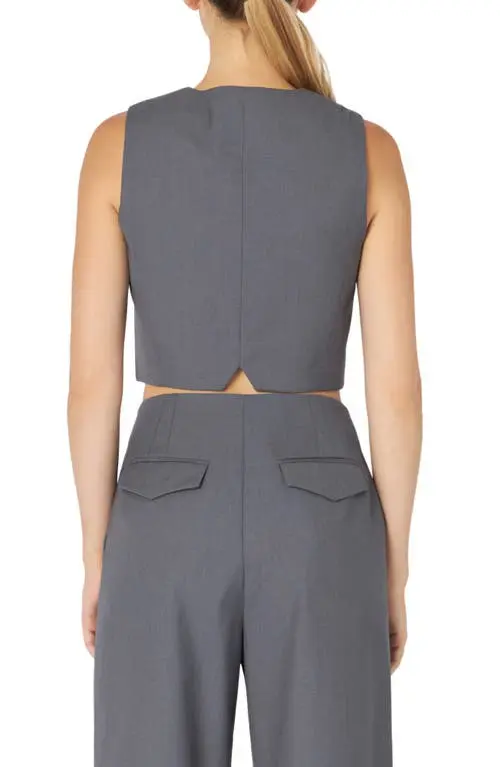 GREY LAB Button-up Crop Vest