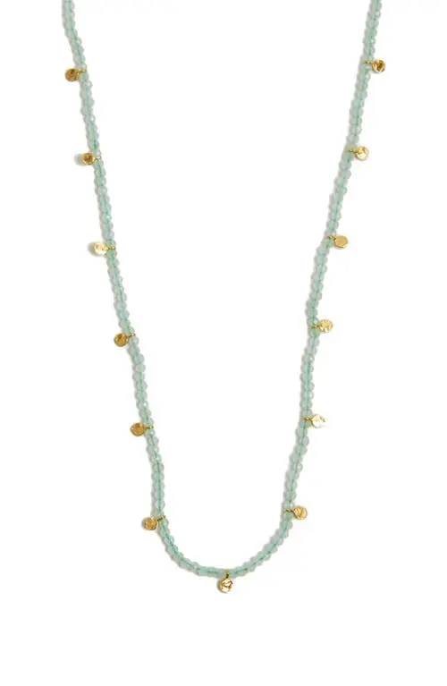 Argento Vivo Hammered Beaded Necklace - Gold