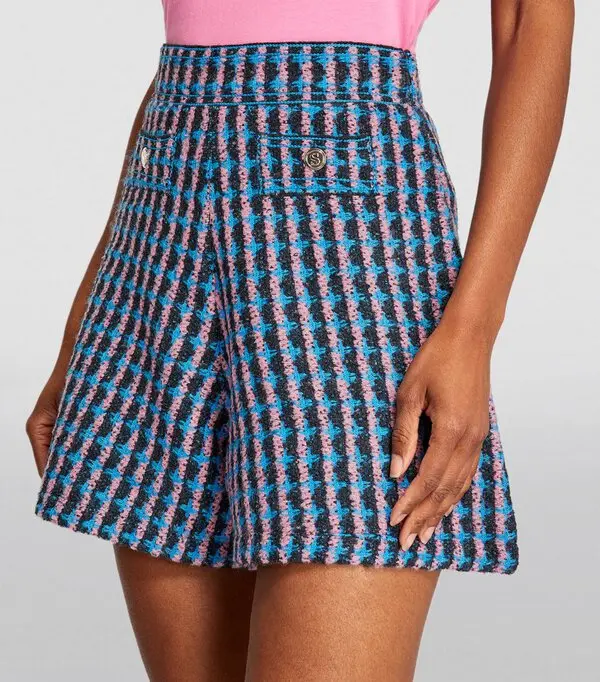 Buy Sandro Tweed Shorts - Black At 49% Off | Editorialist