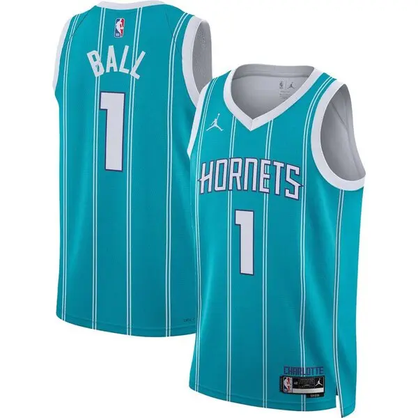 JORDAN BRAND Lamelo Ball Charlotte Hornets Icon Edition Swingman Jersey - Teal