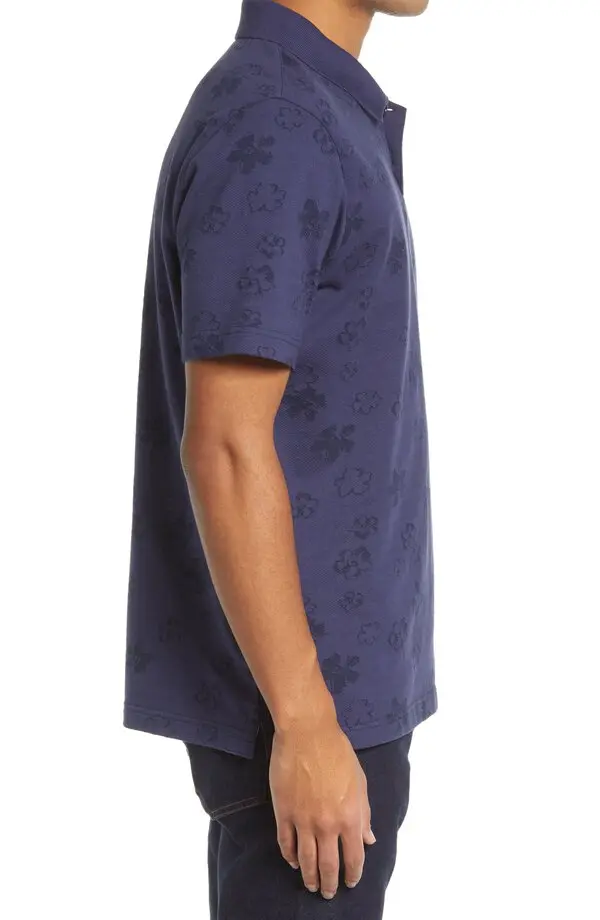 Ted Baker London Tyssen Jacquard Floral Polo Shirt