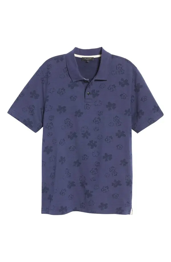 Ted Baker London Tyssen Jacquard Floral Polo Shirt