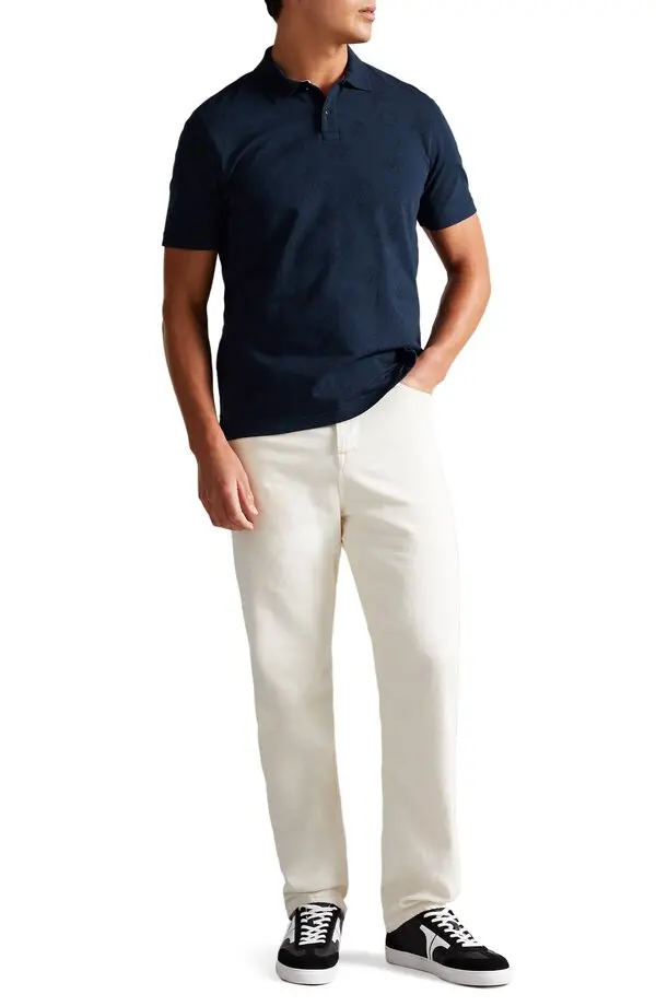 Ted Baker London Tyssen Jacquard Floral Polo Shirt
