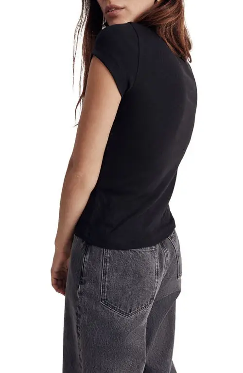 Madewell Supima® Cotton Rib T-shirt - True Black