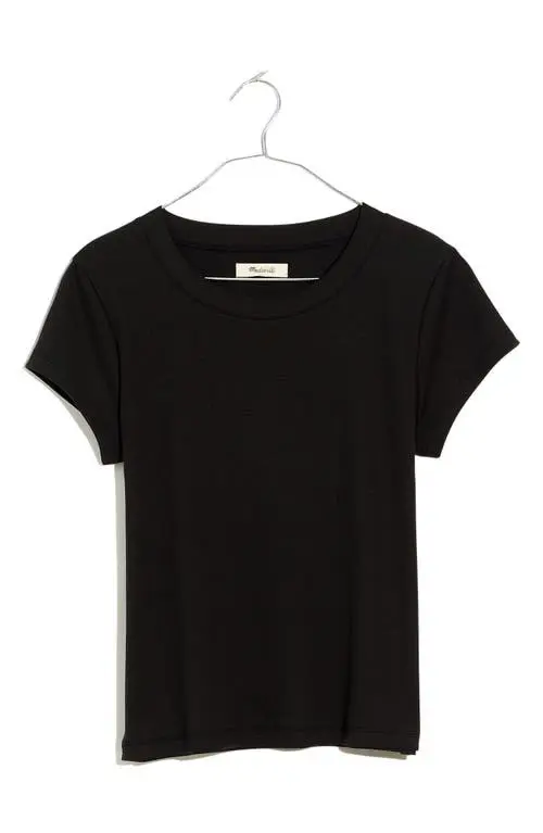 Madewell Supima® Cotton Rib T-shirt - True Black