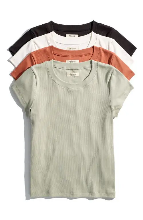 Madewell Supima® Cotton Rib T-shirt - True Black
