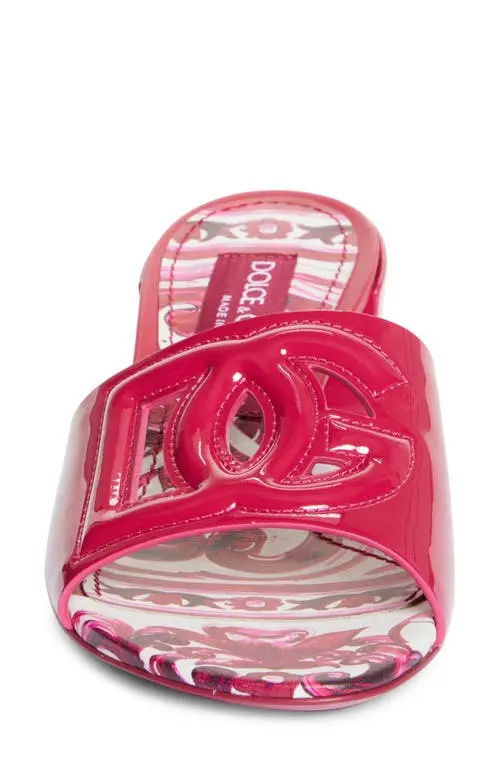 Dolce & Gabbana Interlock Logo Slide Sandal