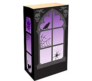 LUMABASE Set Of 24 Haunted Lantern Luminaria Ba Gs - One-color