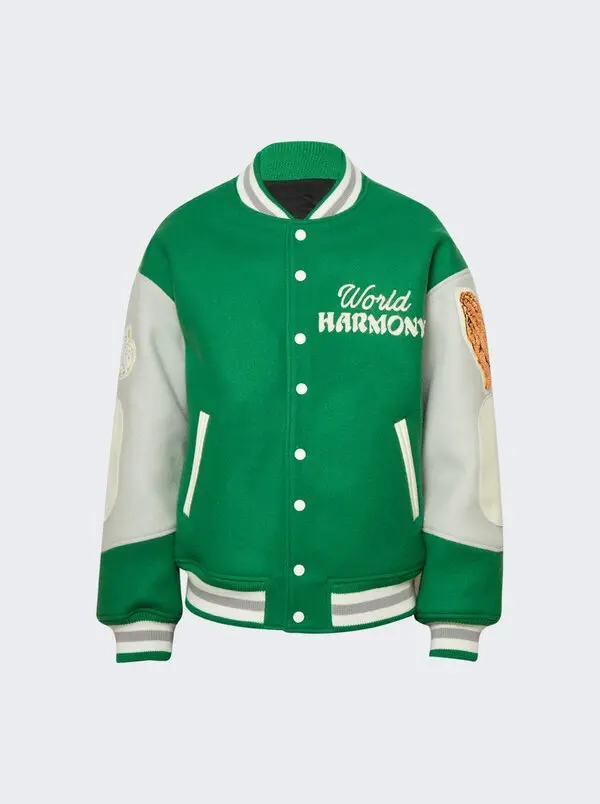SAINT MXXXXXX Varsity Jacket - Green