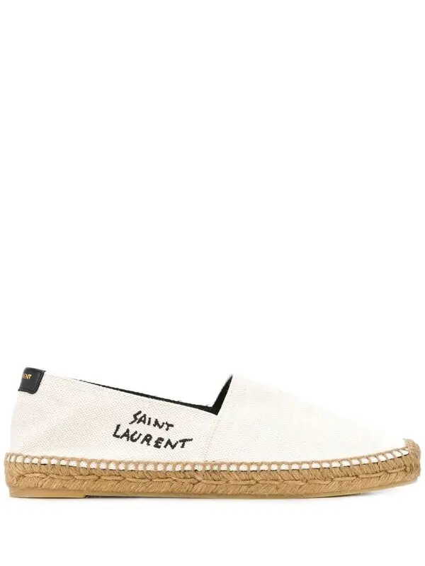 Saint Laurent Signature Canvas Espadrilles In Beige - 26  display picture 1