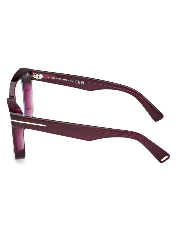 TOM FORD Raven 52mm Blue Block Glasses