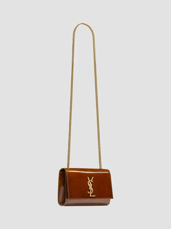 Saint Laurent Kate Patent Leather Shoulder Bag