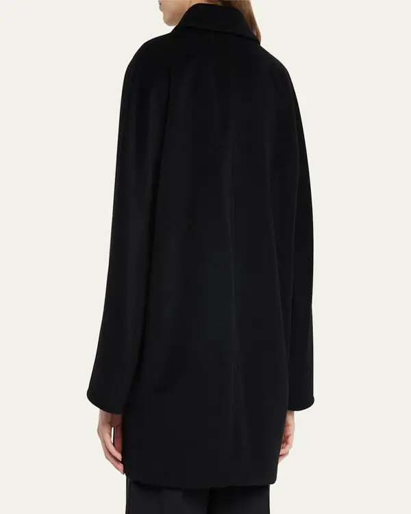 Max Mara Rebus Wool Short Coat - Black
