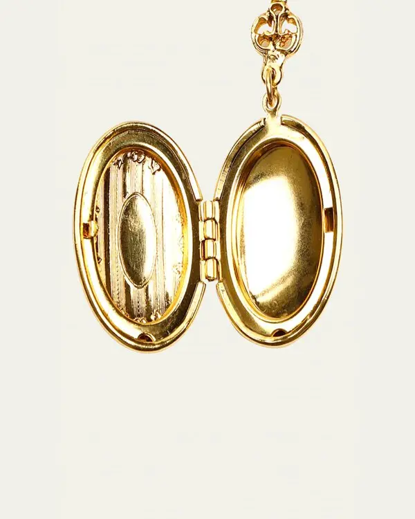 BEN-AMUN Oval Locket Pendant Necklace